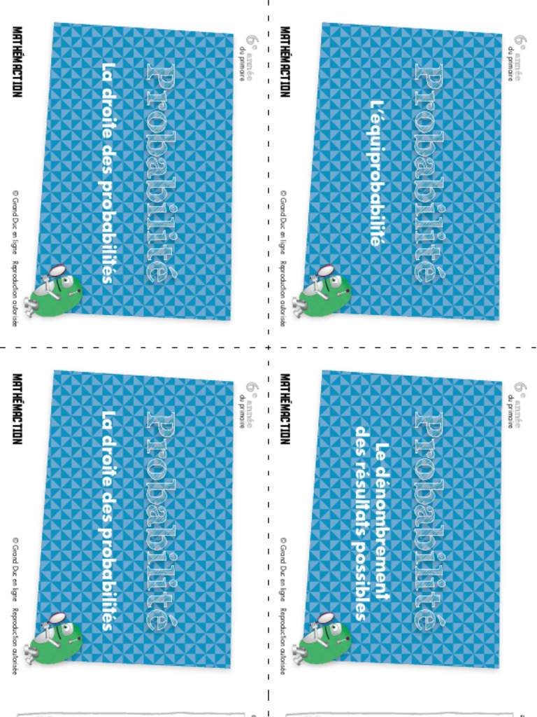 Cartes-a-taches-Probabilite (1) | PDF | Dé