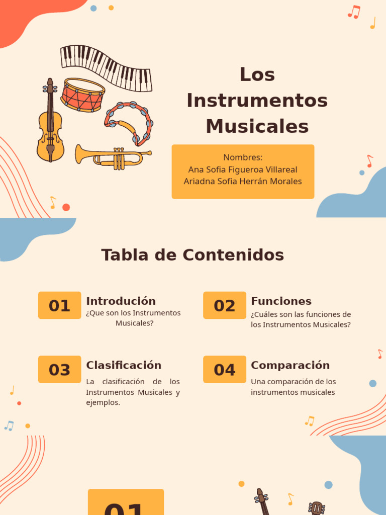 Los Intrumentos Musicales | PDF | Instrumentos musicales | Instrumentos ...