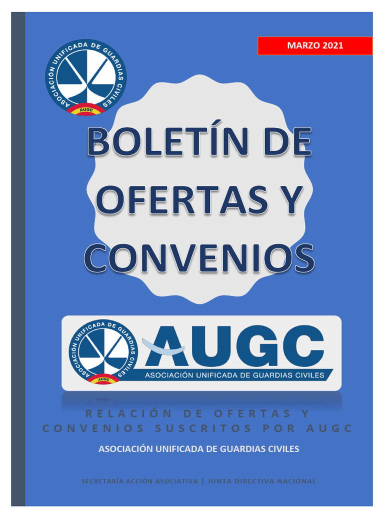 Augc Boletin Ofertas Convenios 2021 03 1 | PDF | Agencia de viajes | Hotel