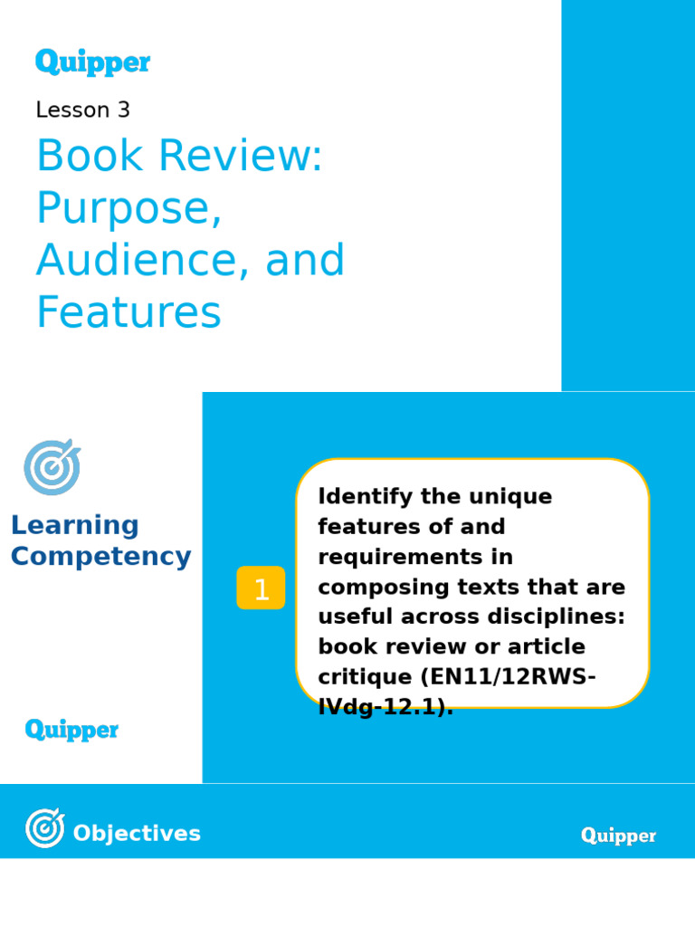 Book Review Essentials: Purpose & Features | PDF | Books | Bias