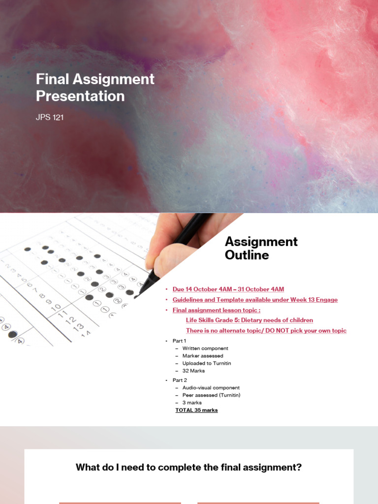 Final Assignment Presentation | PDF | Intelligence | Behavior Modification