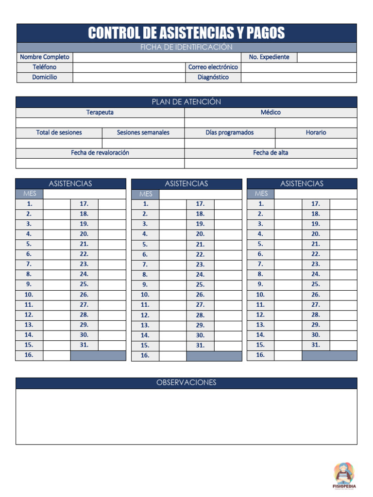Control de Asistencias y Pagos | PDF