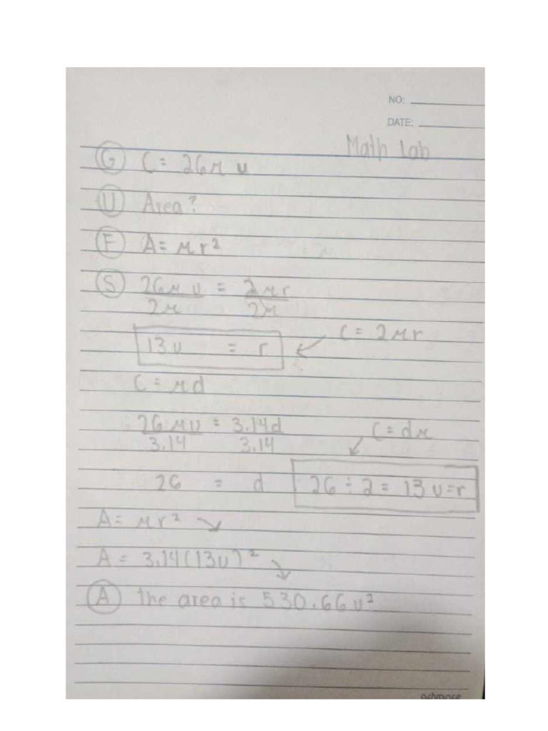Activity 2_ Parts of a Circle | PDF