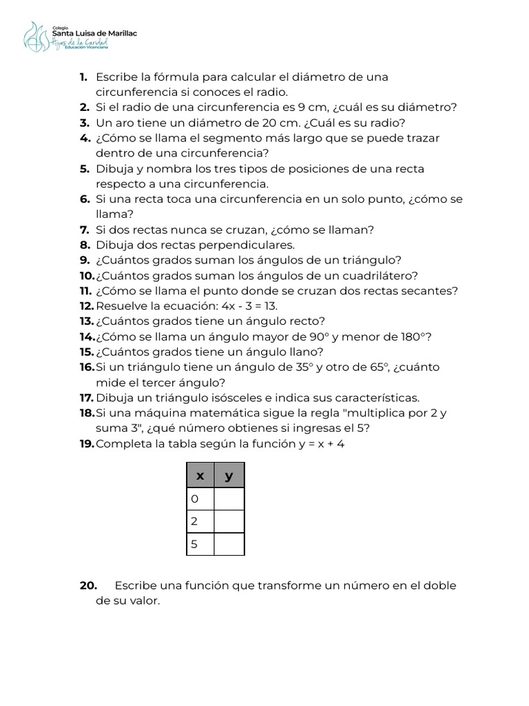 Ejercicios de Repaso | PDF