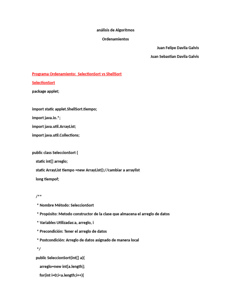 Ord Selection Vs Shell | PDF | Ingeniería de software | Ciencias de la ...
