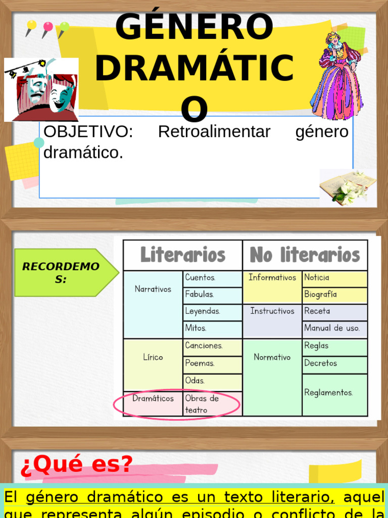 8° Género Dramático | PDF | Teatro | Literatura oral