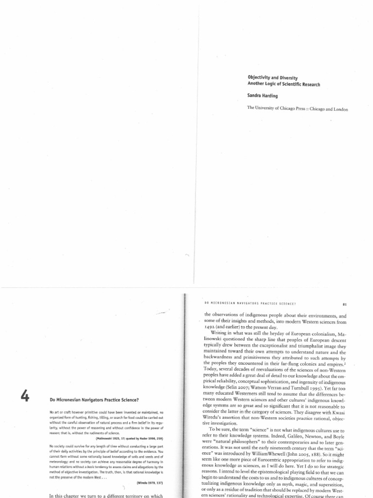 Sandra Harding - Do Micronesian Navigators Practice Science | PDF
