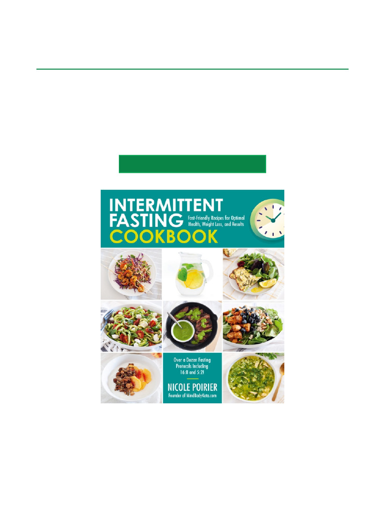 Intermittent Fasting Cookbook: Healthy Recipes | PDF | Leptin | Glycogen