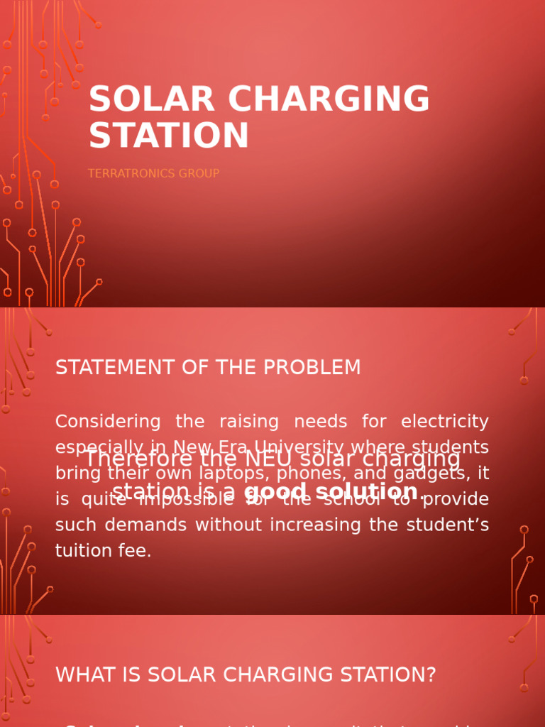 Solar Charging Station | PDF | Energy Technology | Sustainable Technologies