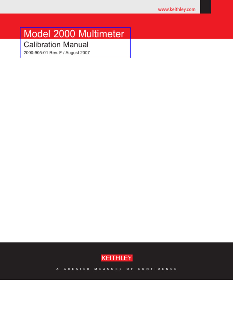 Multimeter2000-905-01(F-Aug2007)(Cal) | PDF | Mains Electricity | Amplifier