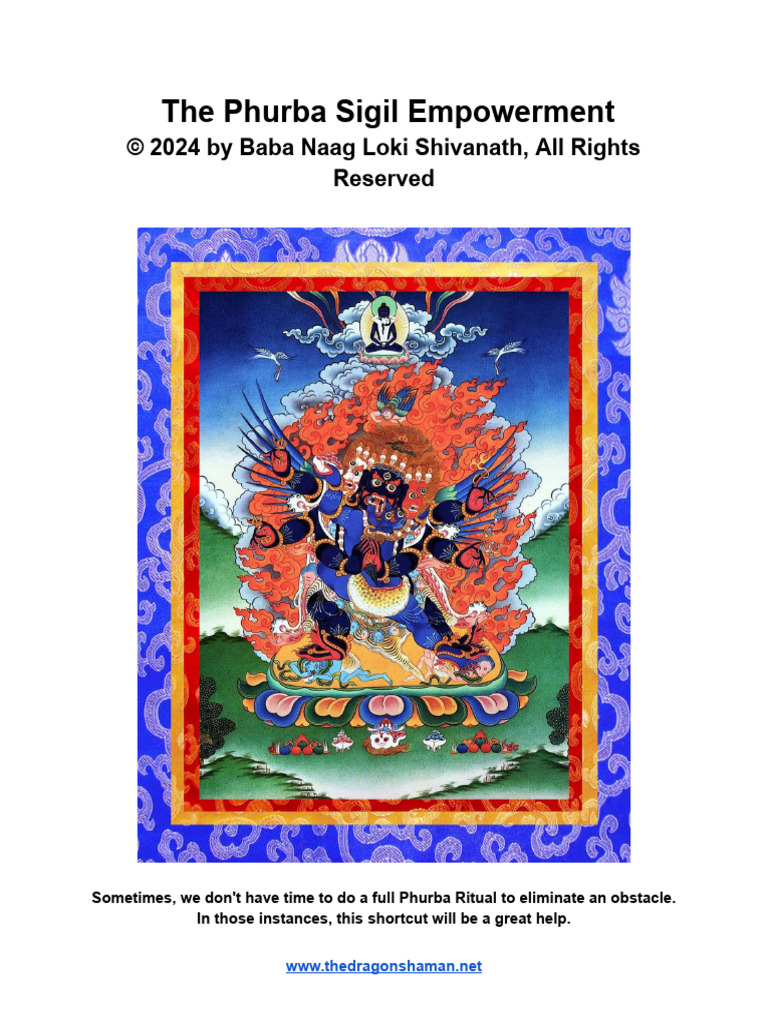 Phurba Sigil Empowerment | PDF | Mantra | Religious Faiths