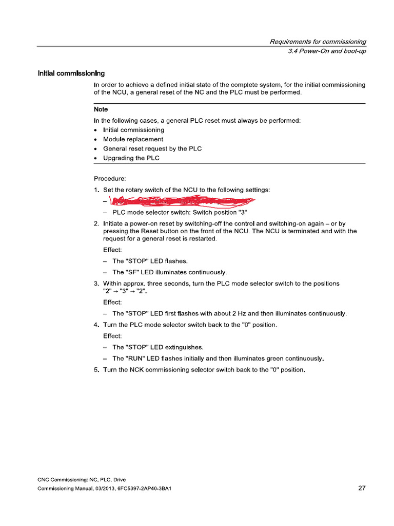 PLC Memory Reset | PDF