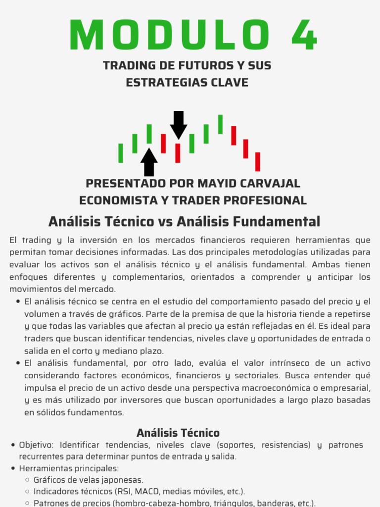 MODULO 4 Trading de Futuros y Sus Estrategias Clave | PDF | Análisis técnico | Comerciante ...