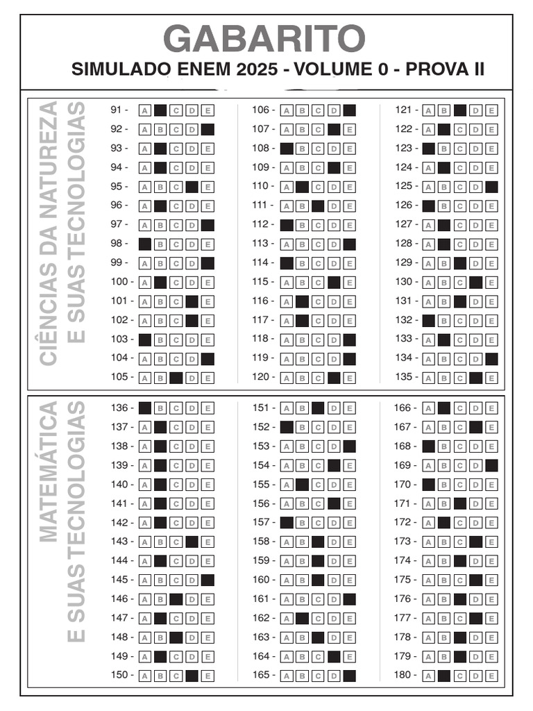 0º Bernoulli 2025 - Gab d2 | PDF | Água | Entalpia