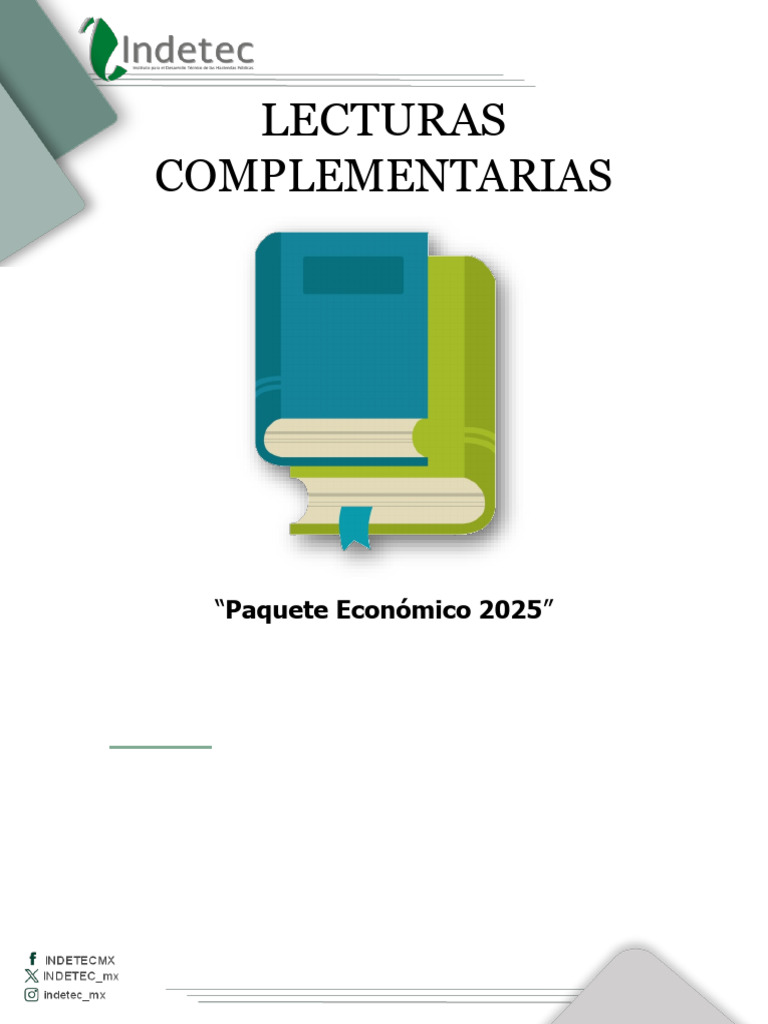 2.-Lecturas Complementarias - Paquete Ecónomico | PDF | Gobierno