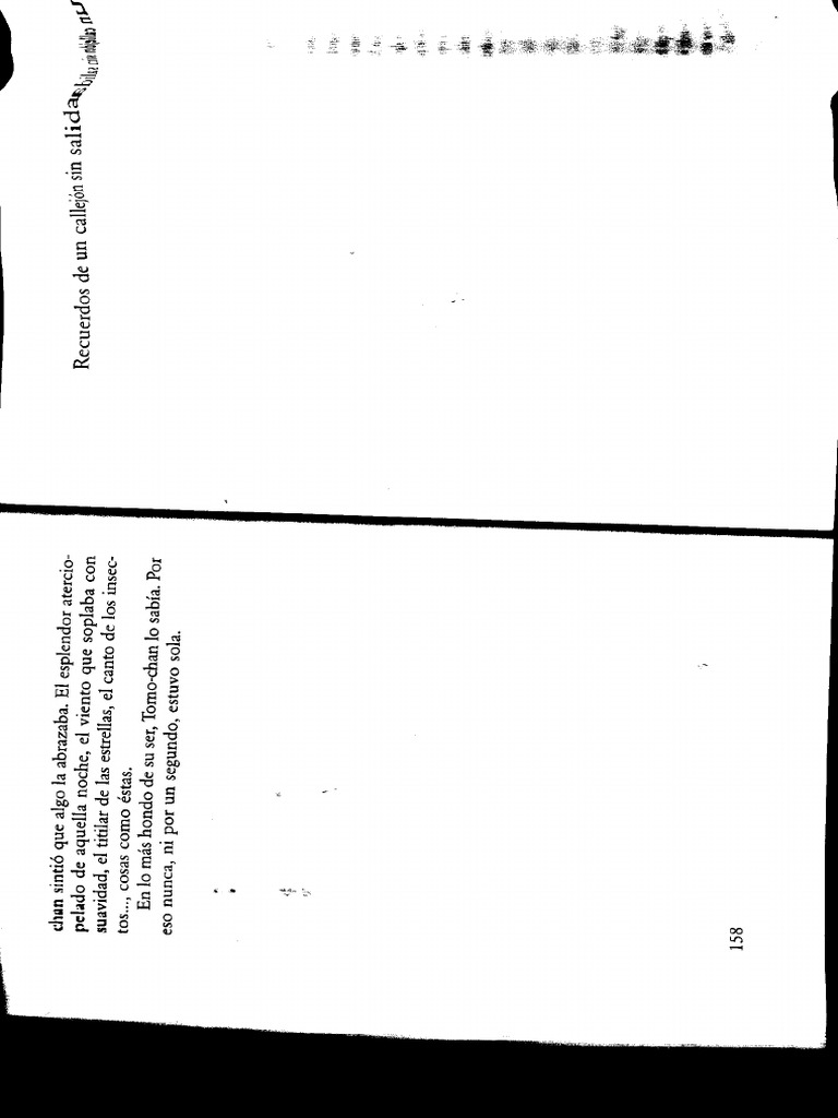 Recuerdos de un callejón sin salida | PDF
