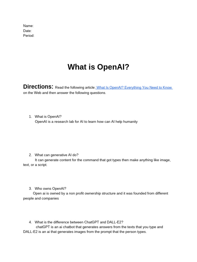 What Is OpenAI | PDF