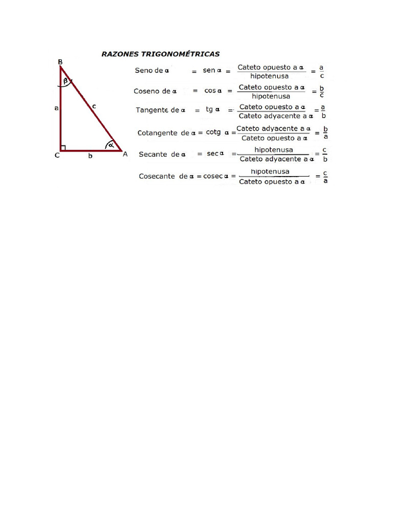 Razones Trigonometricas | PDF