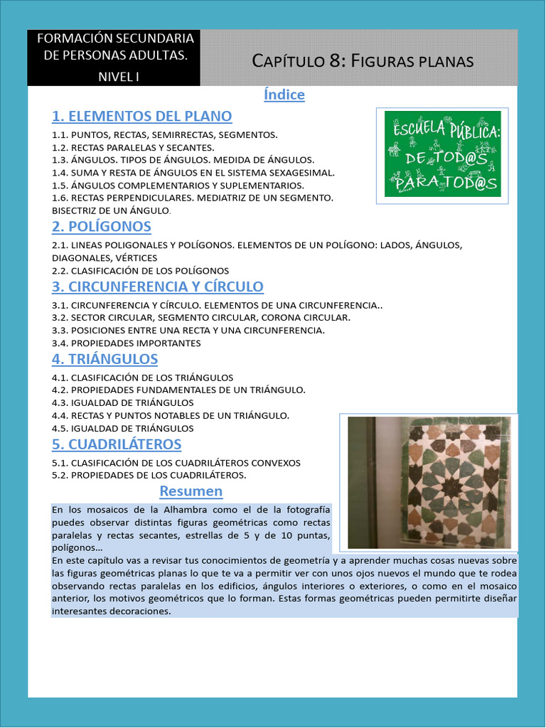 08 Figuras Planas | PDF | Triángulo | Tangente