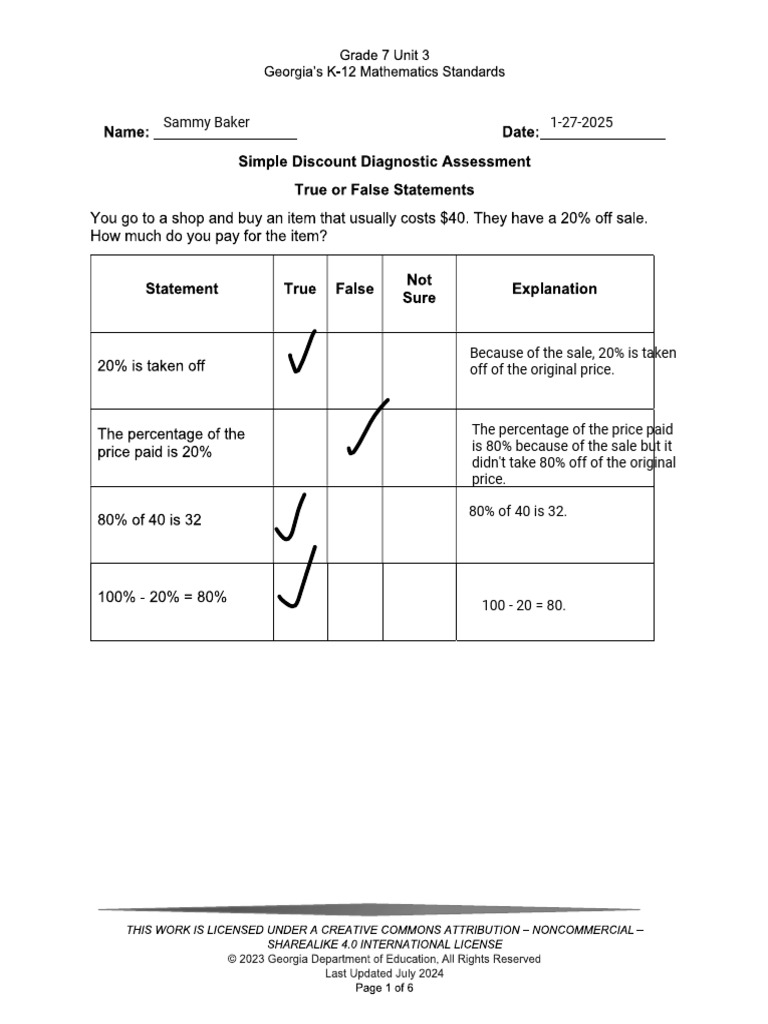 Understanding 20% Discounts | PDF