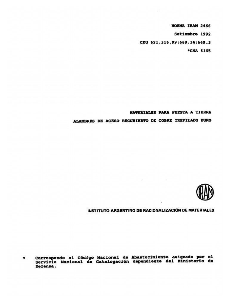 IRAM 2466 | PDF