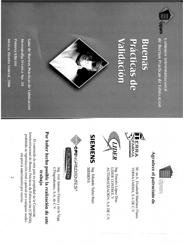 CIPAM-Buenas Prácticas de Validación | PDF