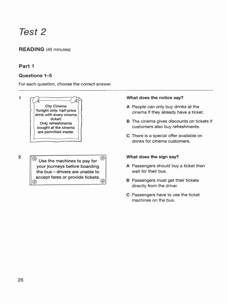 B1 PFS 2 - Test 02 | PDF