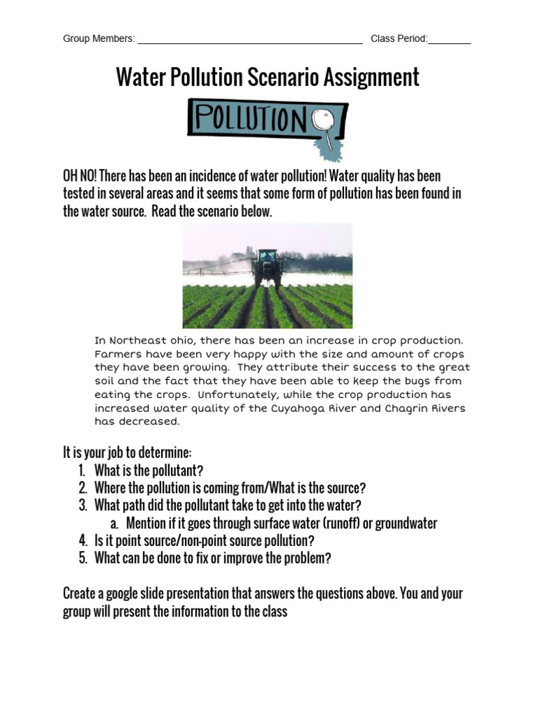 Water Pollution Scenario Analysis | PDF | Water | Water Pollution