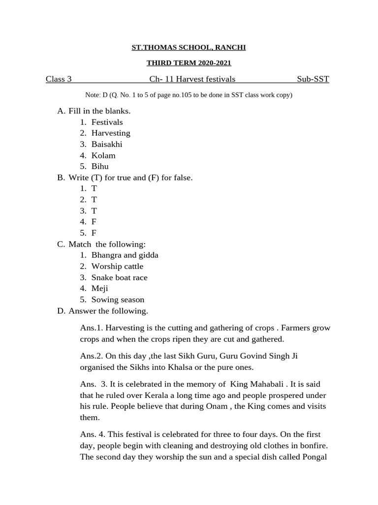 Class 3 SST ch-11 | PDF