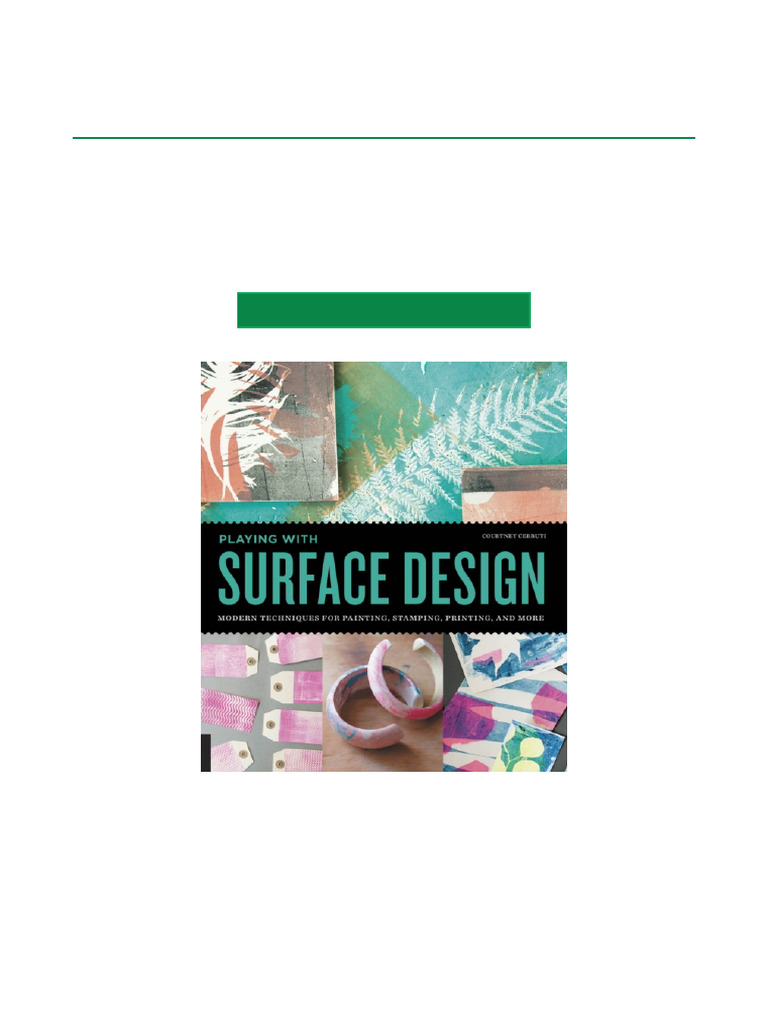 Modern Surface Design Techniques Guide | PDF