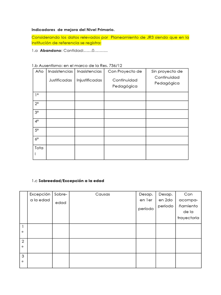 Datos a relevar | PDF