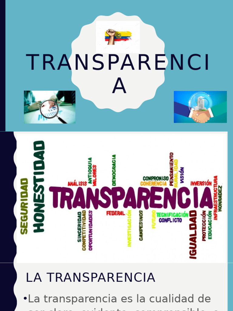 Importancia de la Transparencia Pública | PDF