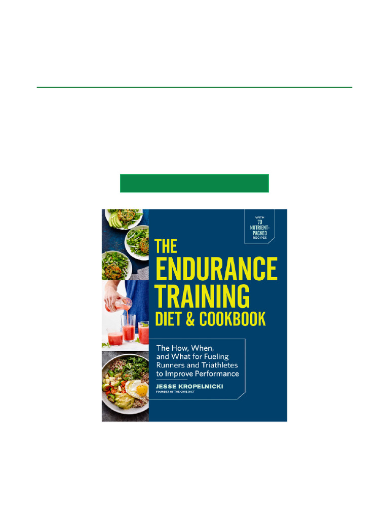 Endurance Training Diet Cookbook | PDF