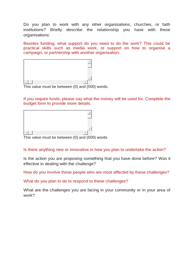 Do You Plan To Work With Any Other Organisations | PDF