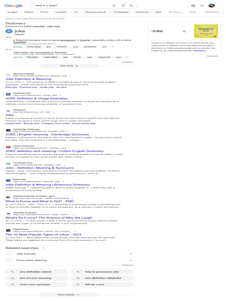 Understanding Jokes: Definition & Meaning | PDF | Jokes | Entertainment