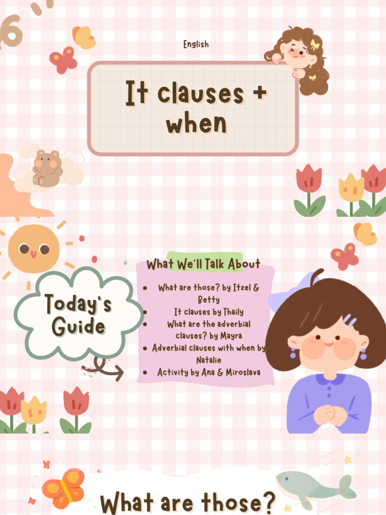 It Clauses and When | PDF