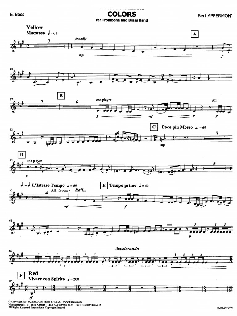 Colors - Bass Eb | PDF