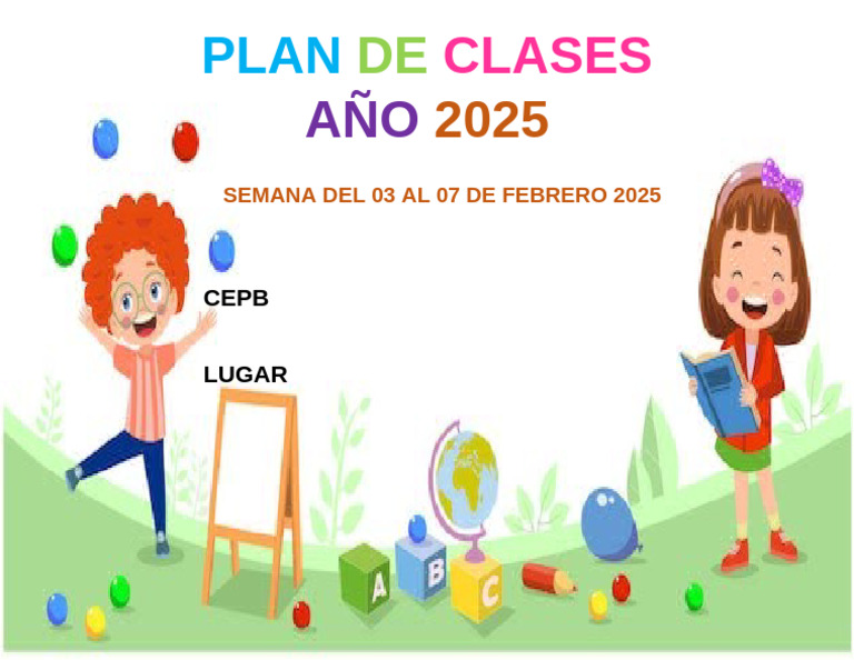 Plan de Clases 2025 | PDF