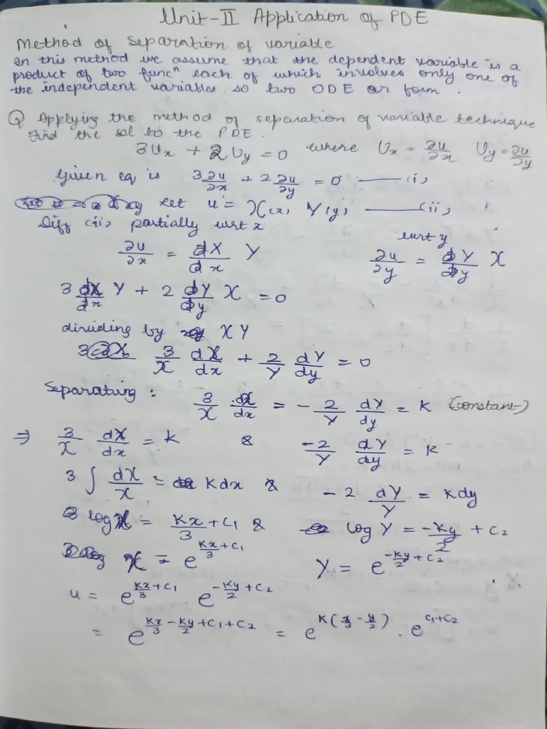 Maths U2 Applications of Pde | PDF