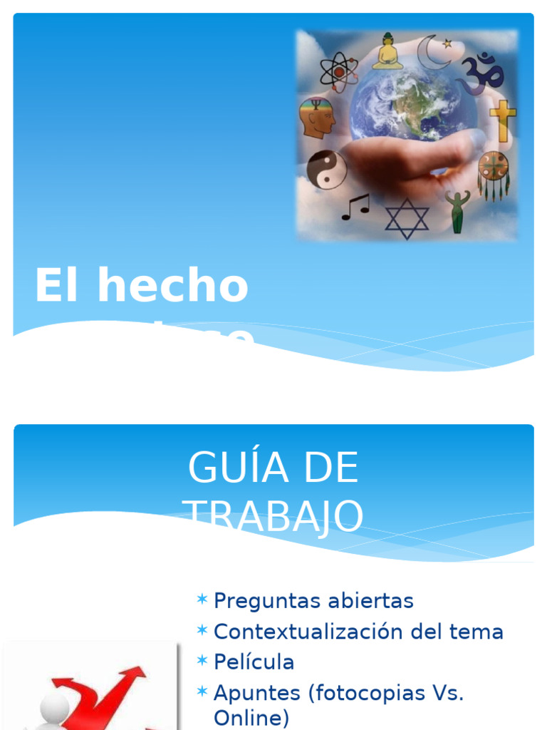 El Hecho Religioso: Definición y Diversidad | PDF | Significado de la vida