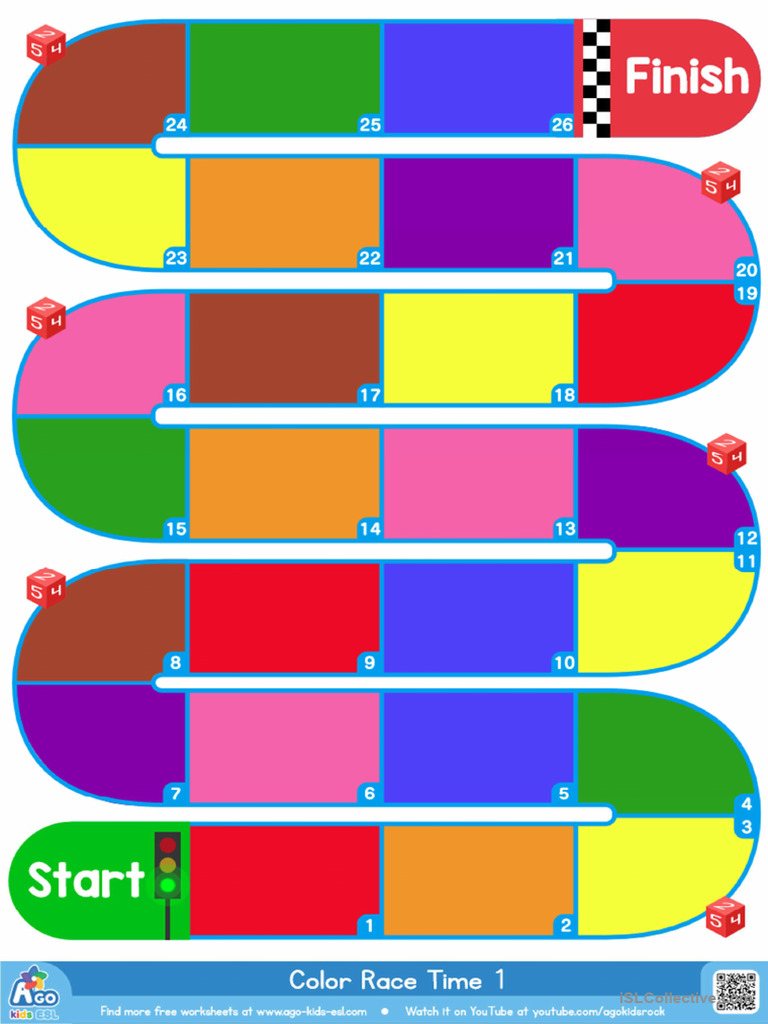 Color Race Time 1 - BINGOBONGO Learning | PDF