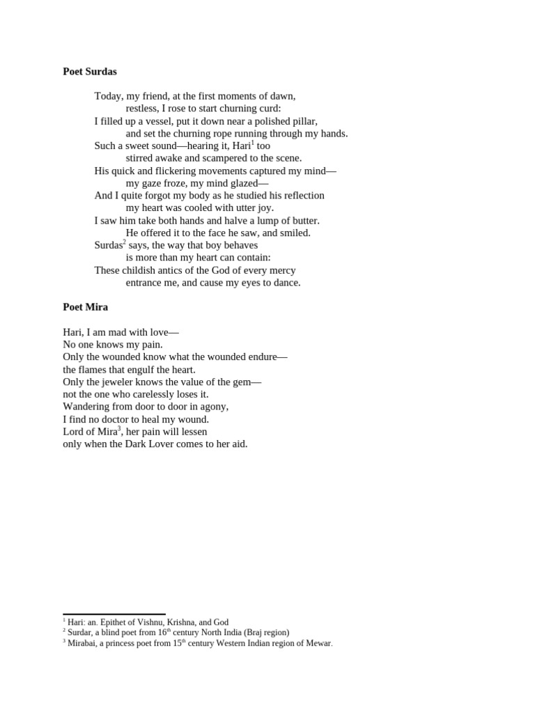 Devotion to Krishna in Poetry | PDF | Indian Religions | Forms Of Vishnu