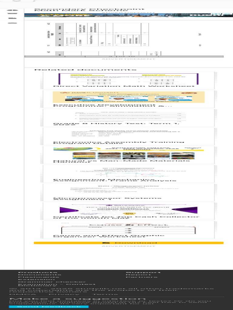 Cambridge Lower Secondary Checkpoint Math Mark Scheme | PDF