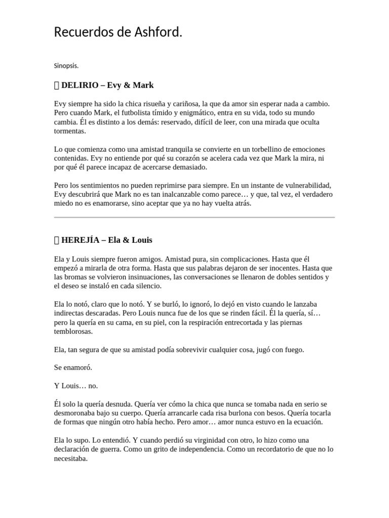 Recuerdos de Ashford | PDF | Amor