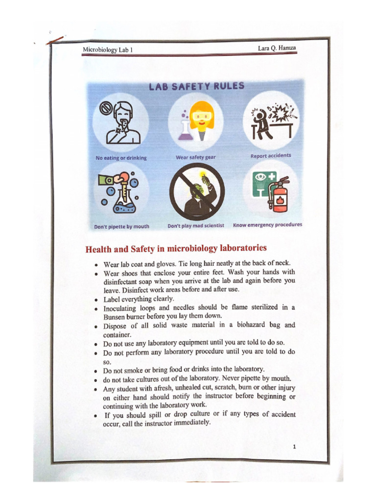 Microbiology Lab | PDF