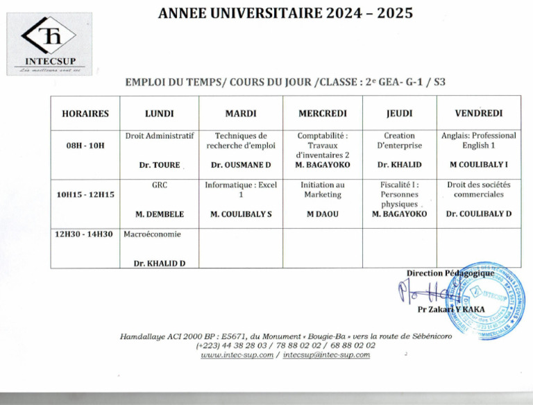 GEA2 Groupe 1 S3 | PDF