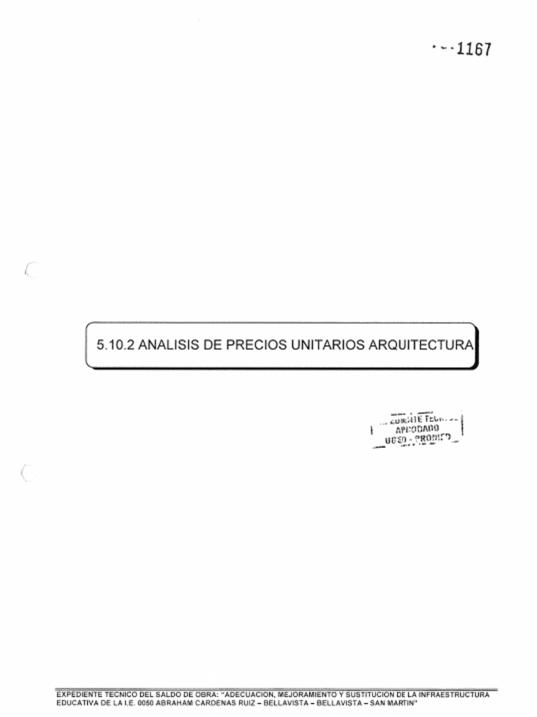 11 - Analisis de Costos Unitarios - Arquitectura | PDF