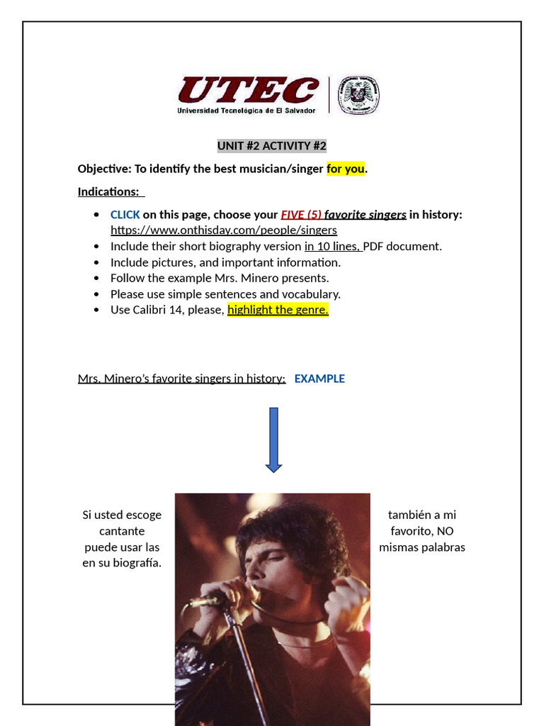 UNIT #2 - ACTIVITY #2 (1) | PDF