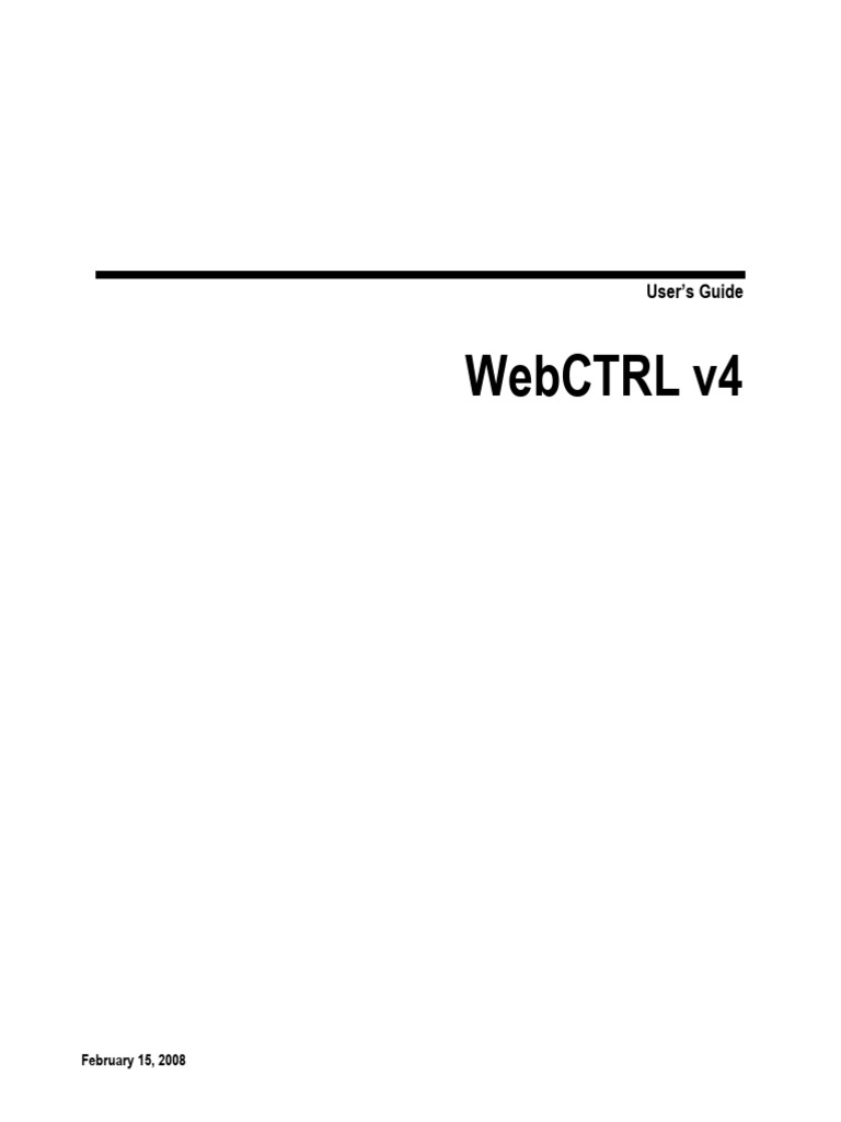 WebCTRL v4 NewModel 1 28 | PDF | World Wide Web | Internet & Web