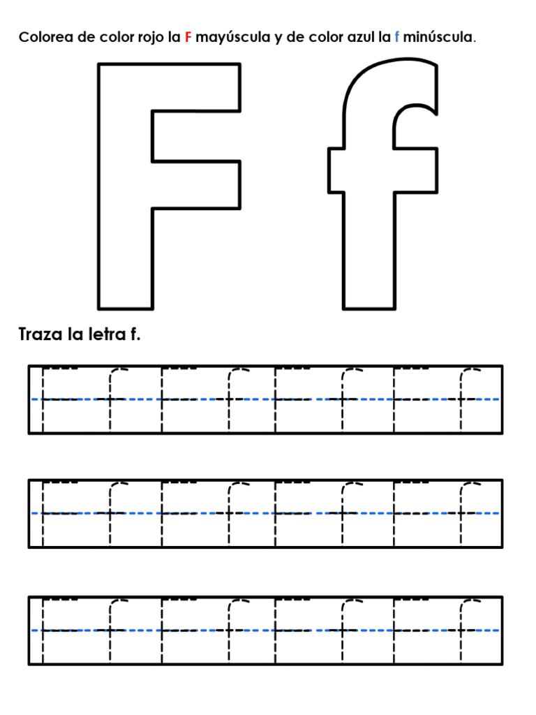 Trazando La Letra F